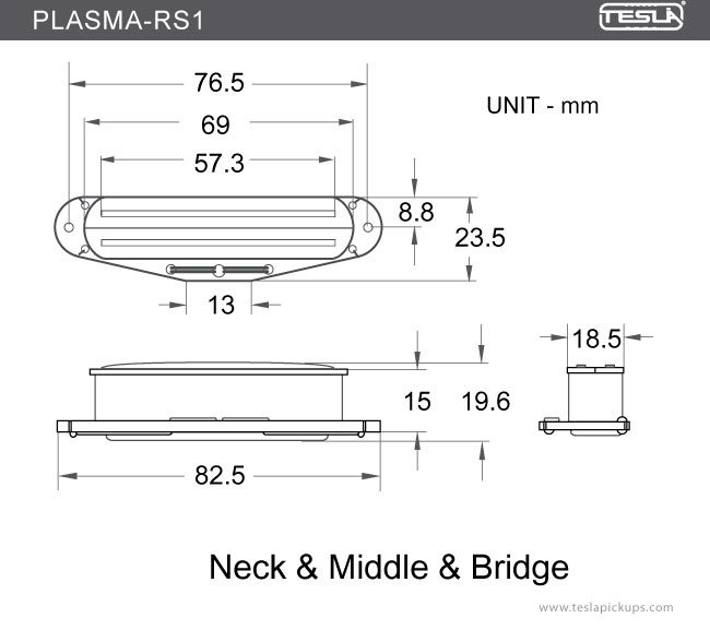 Tesla Plasma-RS1 Black Neck гитарный звукосниматель купить в Москве в ...