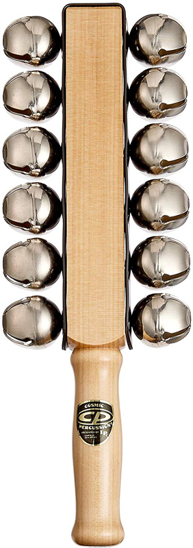Latin Percussion CP373 Sleigh Bells бубенцы на деревянной ручке купить ...