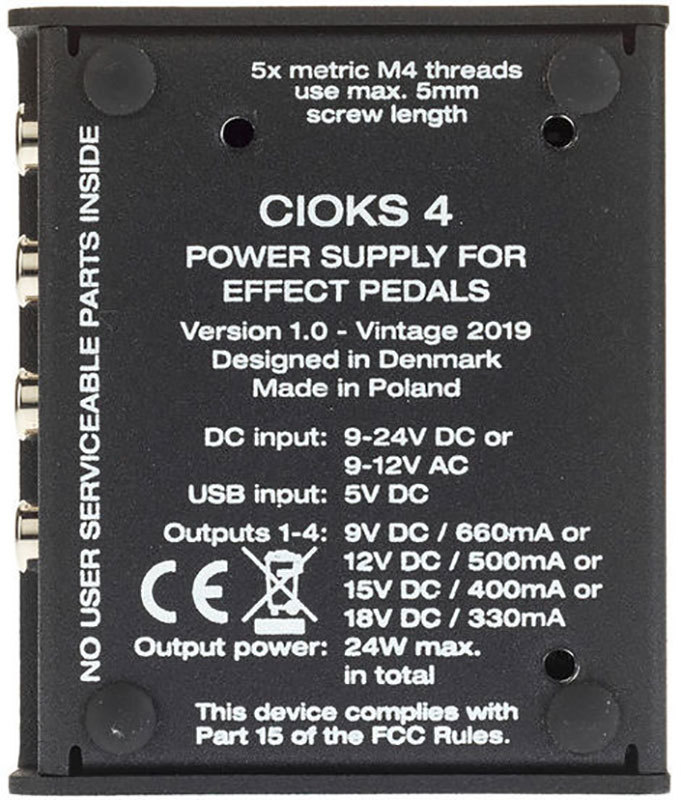 Cioks 4 Power Supply Expander Kit блок питания для гитарных примочек ...