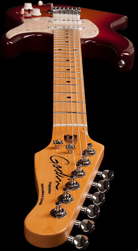 Godin Progression Plus Cherry Burst Flame MN электрогитара купить в ...