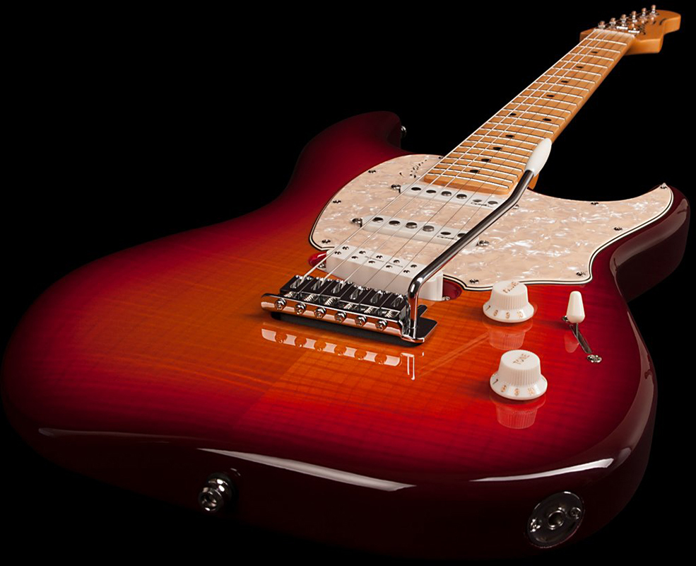 Godin Progression Plus Cherry Burst Flame MN электрогитара купить в ...